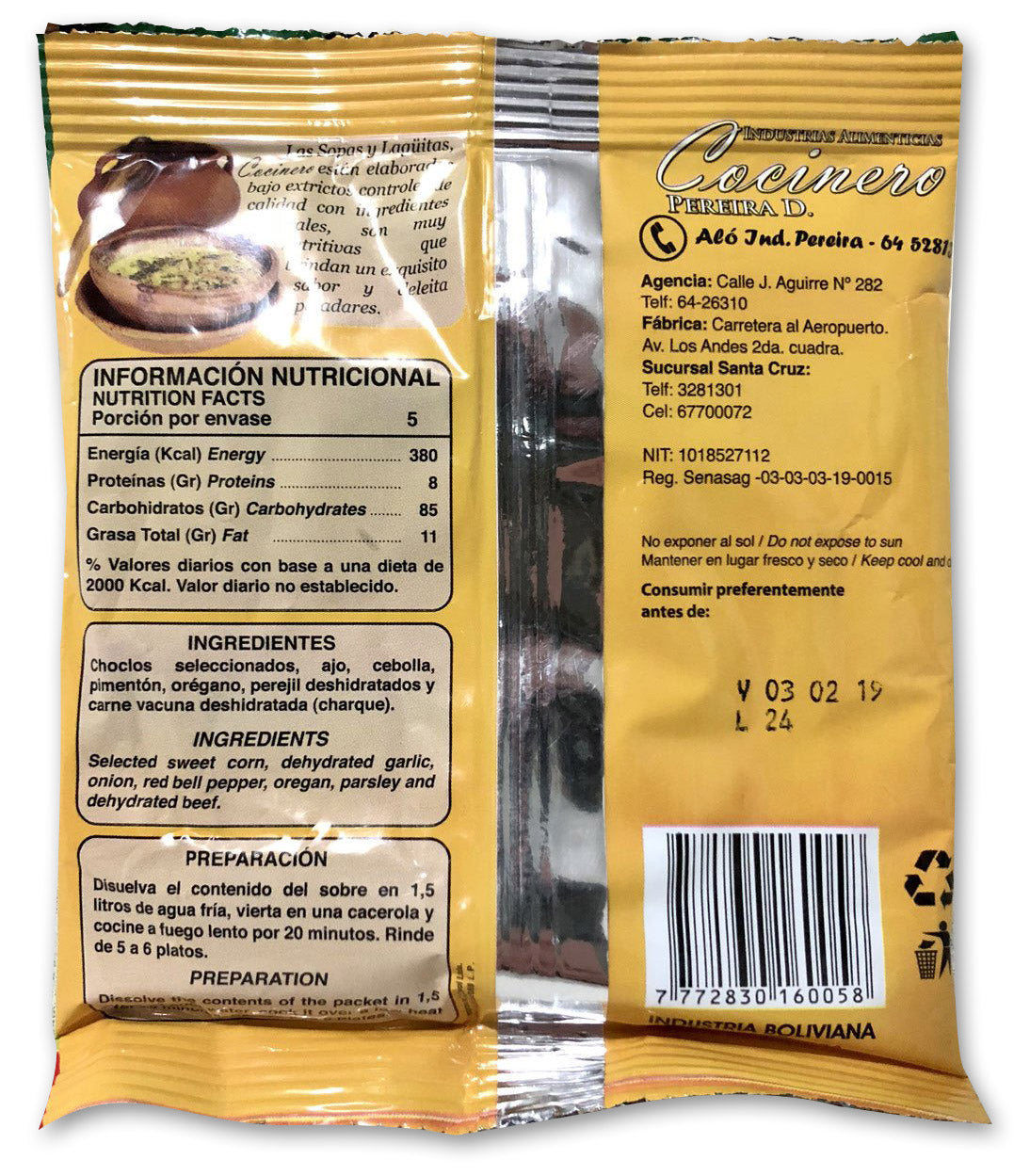 Lagüita de Choclo Corn Cream Soup with Charque | Bolivianita.de